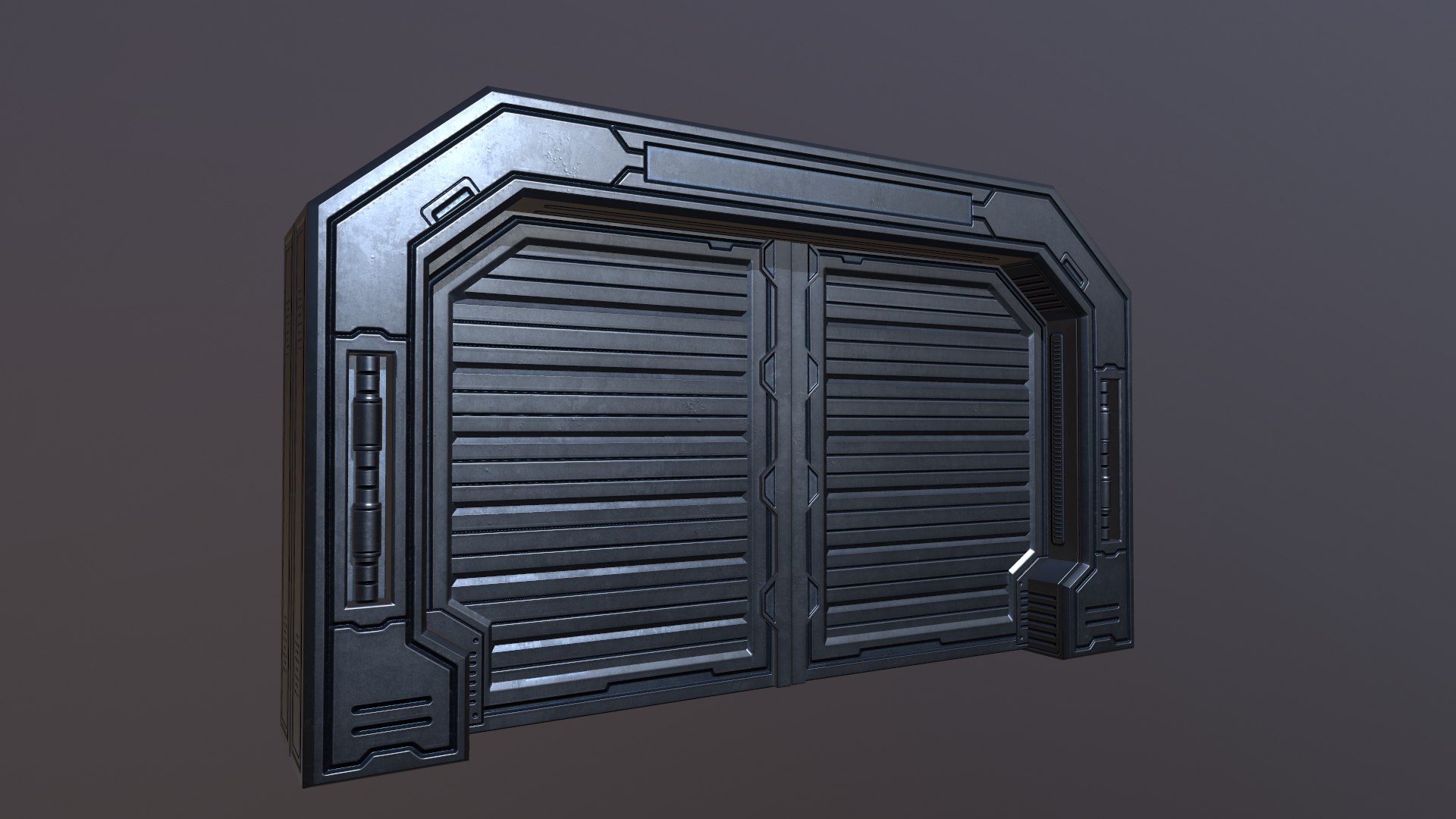 3D Door Metal Sci Model - TurboSquid 1688712