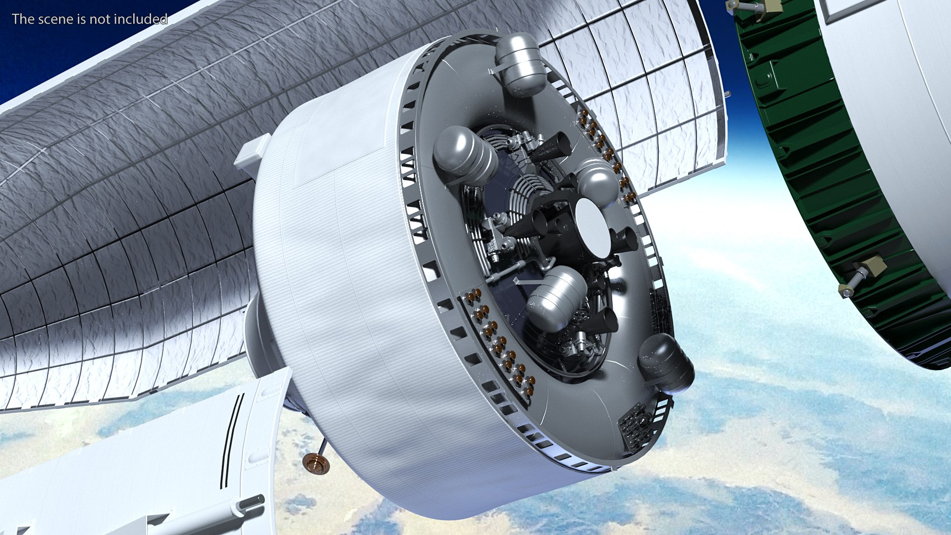 3D Heavy Lift Launch Rocket Stage-3 with Module - TurboSquid 1766847