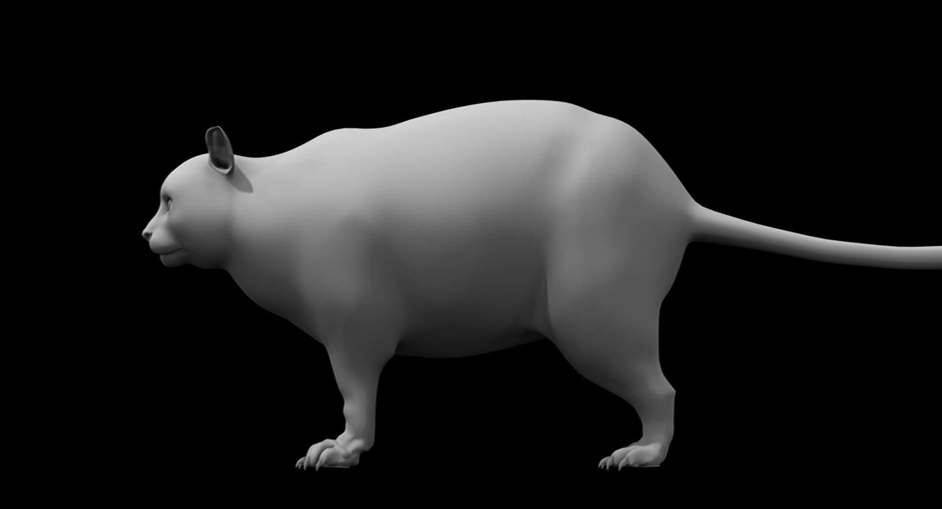 Fat Cat 3D Model - TurboSquid 1560184