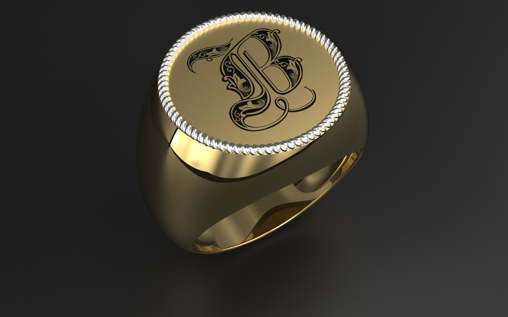 3D Alphabet Enamel Rings Model - TurboSquid 2012457