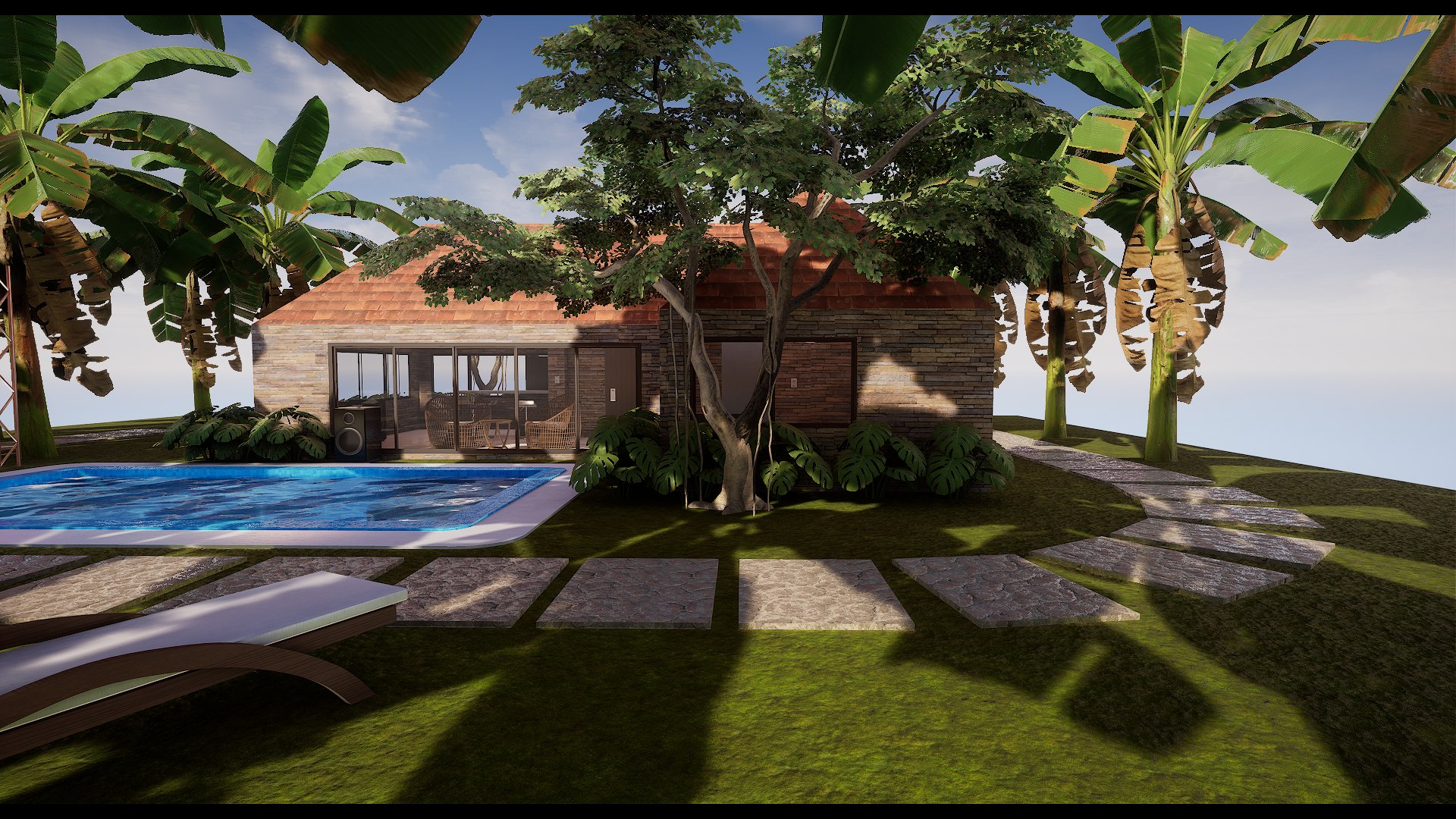 Pool House 3D - TurboSquid 1724245