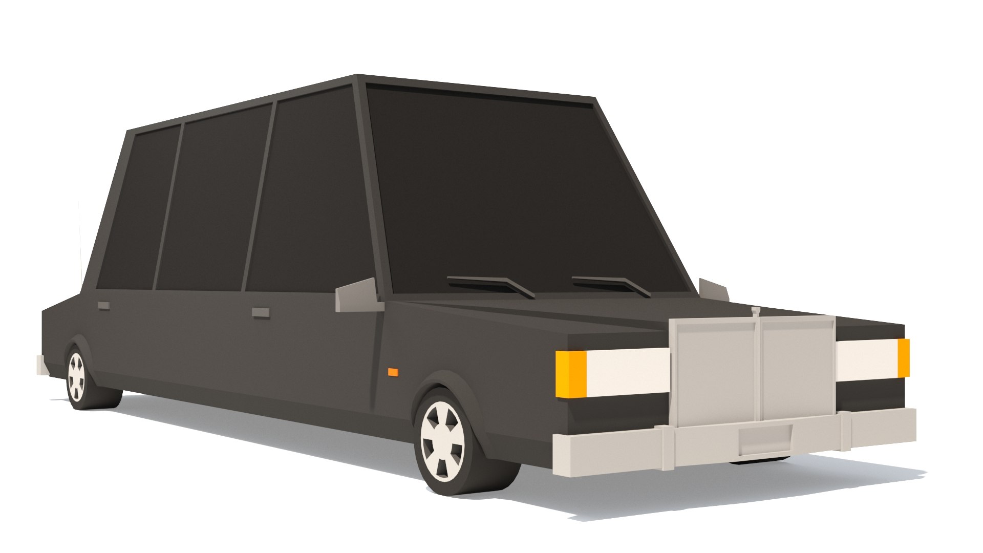 3D Model Cartoon Car Limousine - TurboSquid 1851001