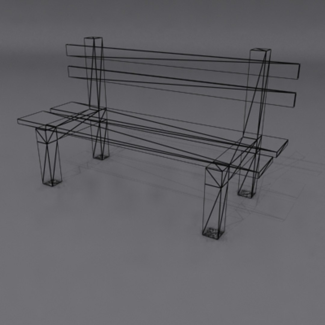 3d Bench Ready Modeled Model