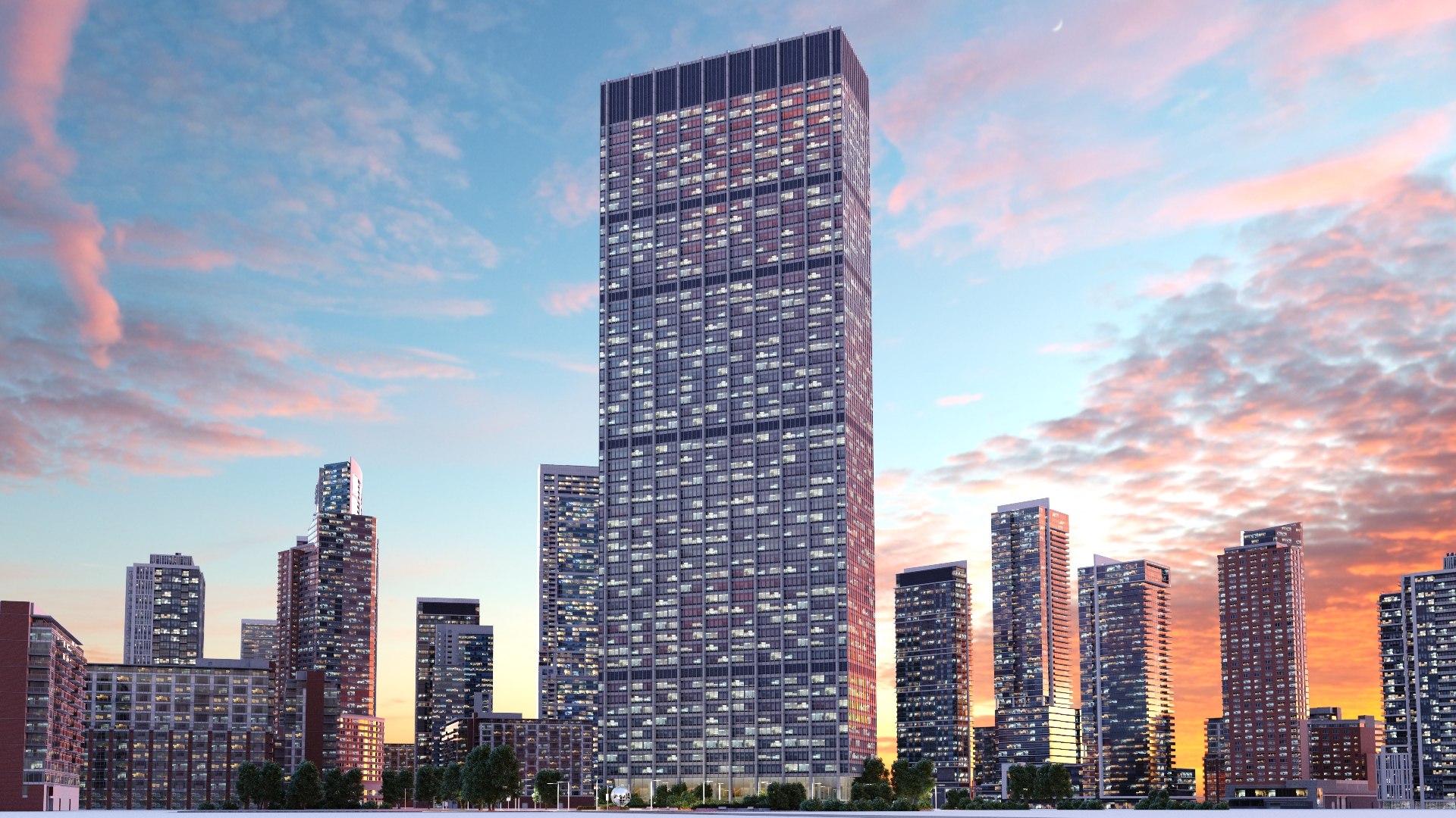 One Chase Manhattan Plaza V1 Original 3D Model - TurboSquid 1756513