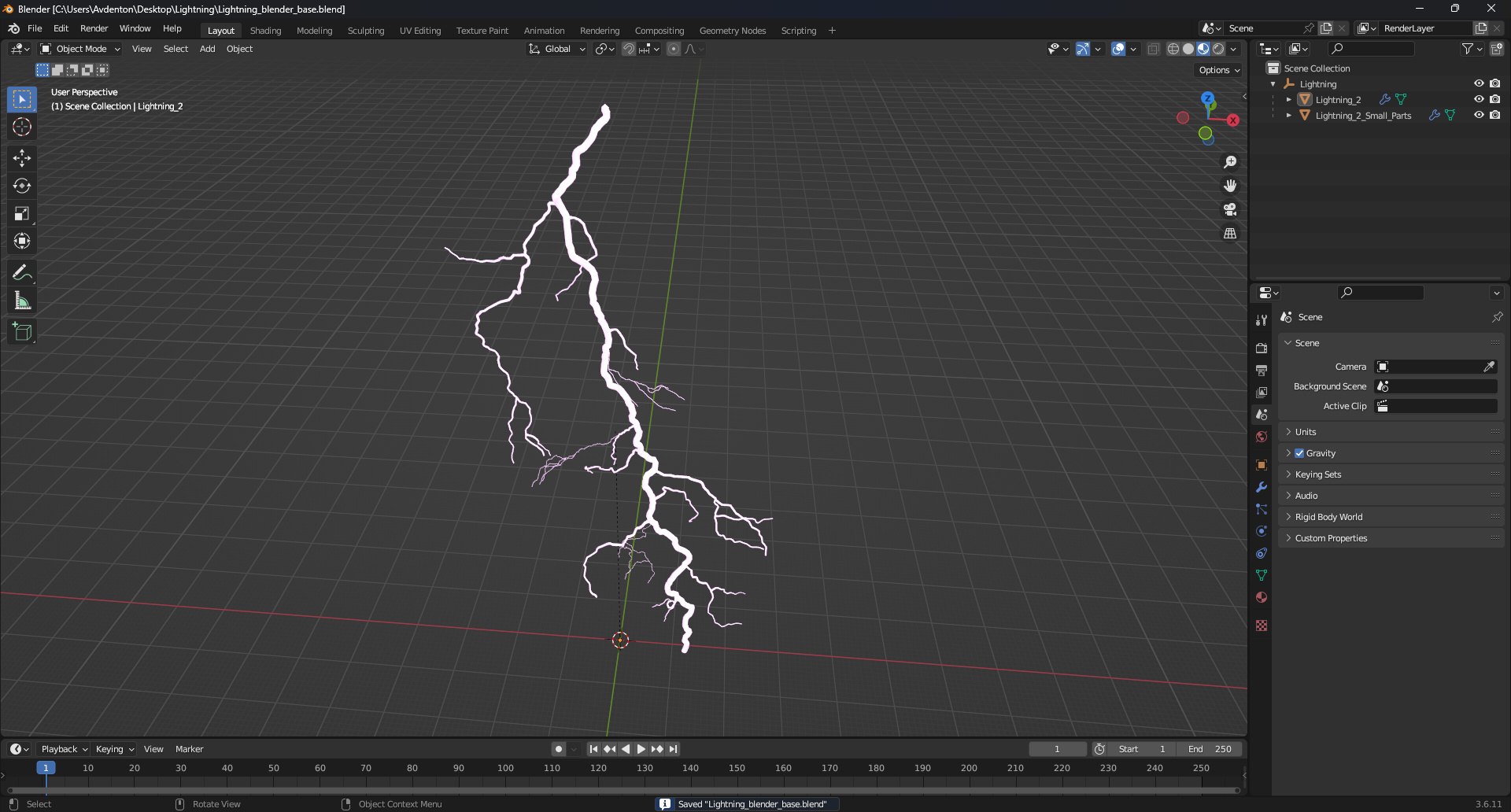 Lightning 3D Model - TurboSquid 2300525
