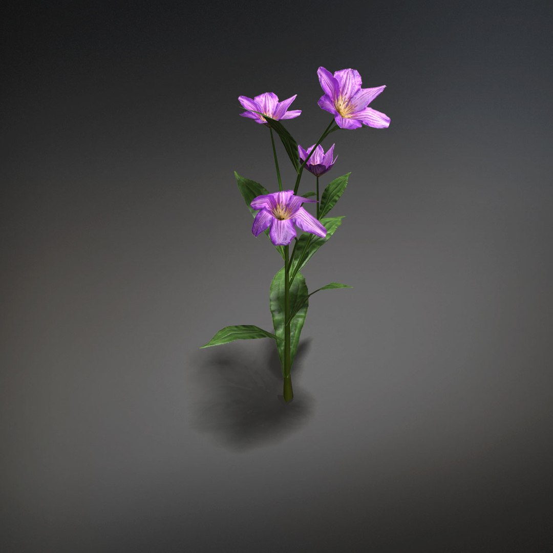 3ds Max Flowers 16 Low-poly Icons