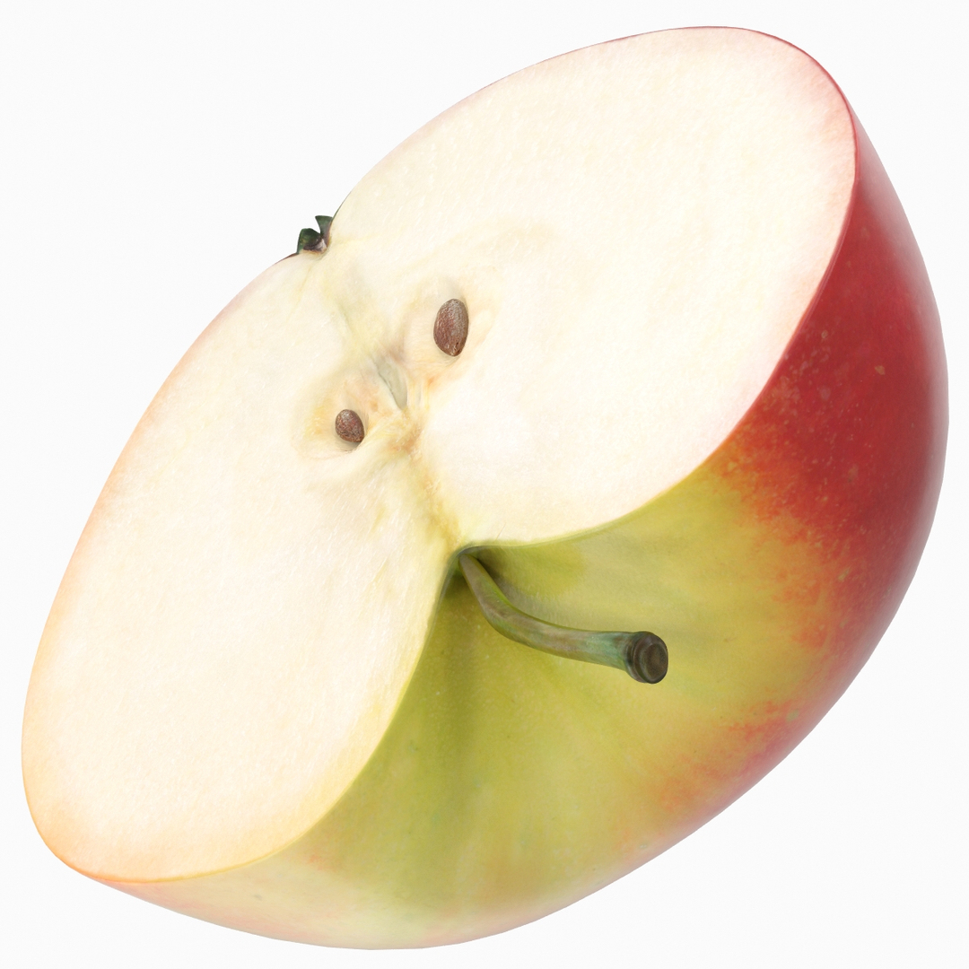 apple photorealistic 3d 3ds