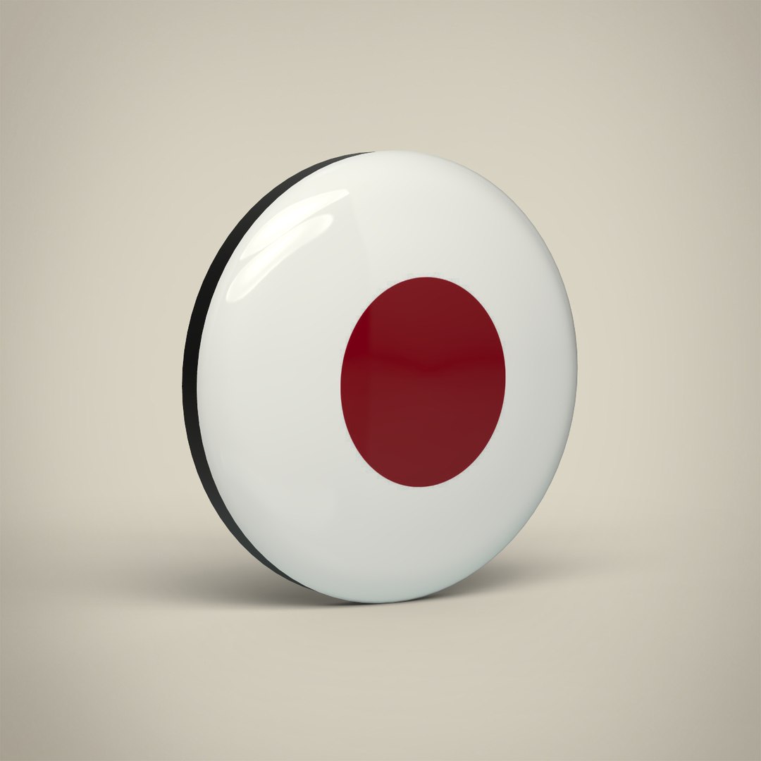 Japan Badge 3D - TurboSquid 1805844