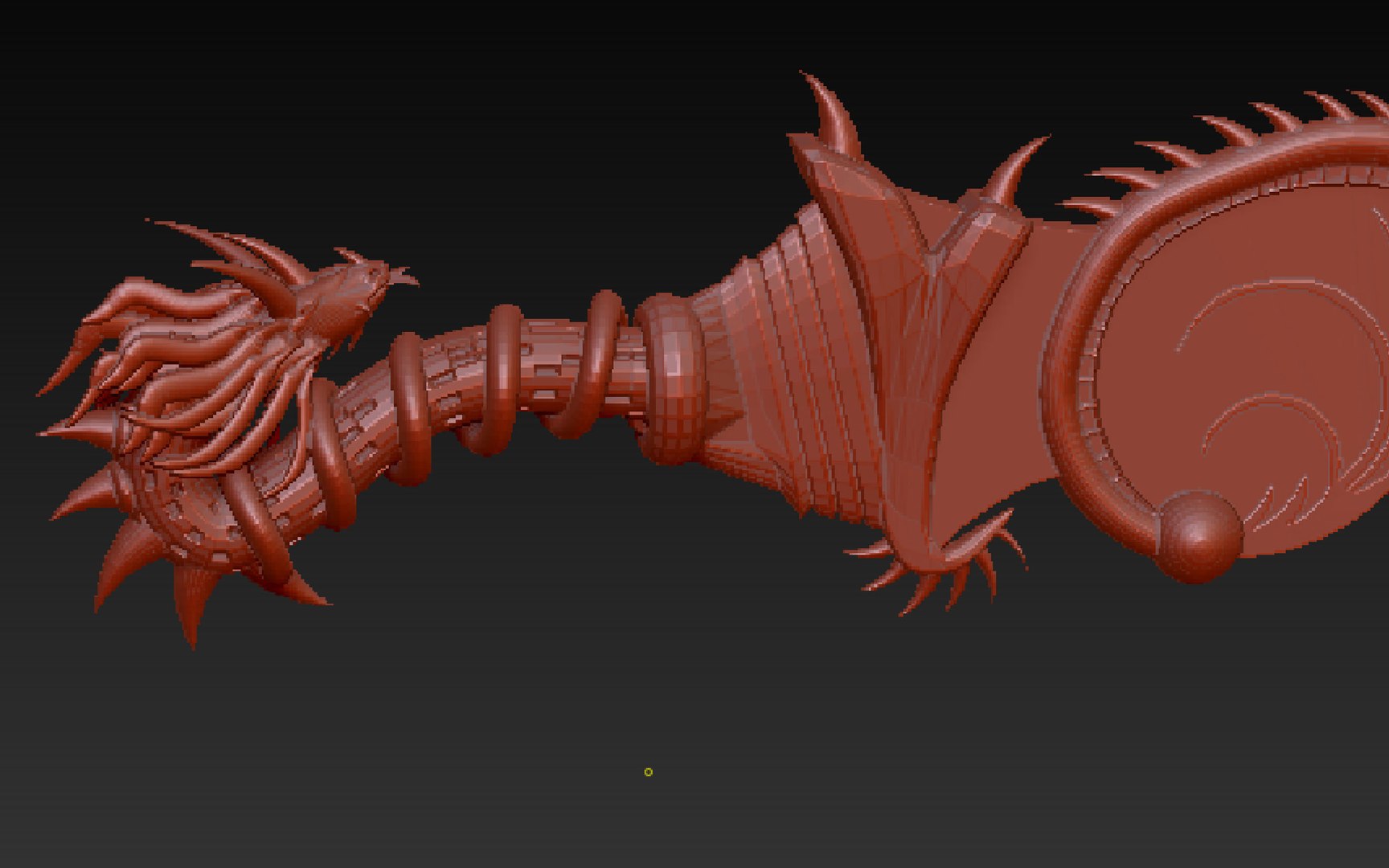 3d Model Fantasy Dragon Sword