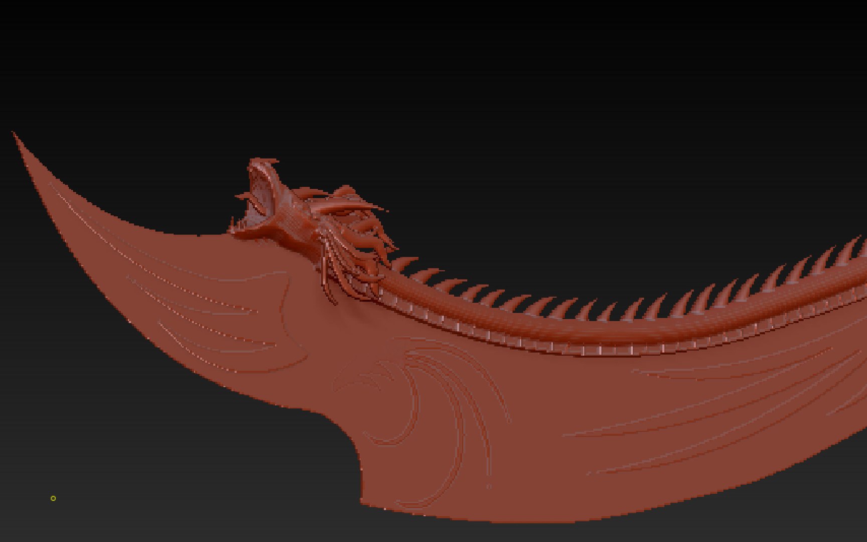 3d Model Fantasy Dragon Sword