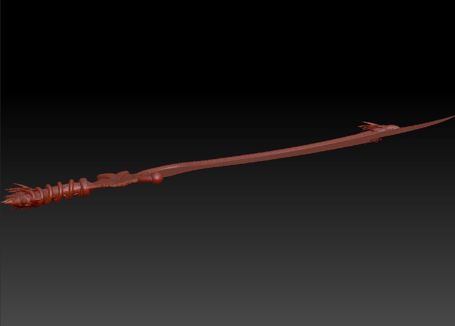 3d Model Fantasy Dragon Sword