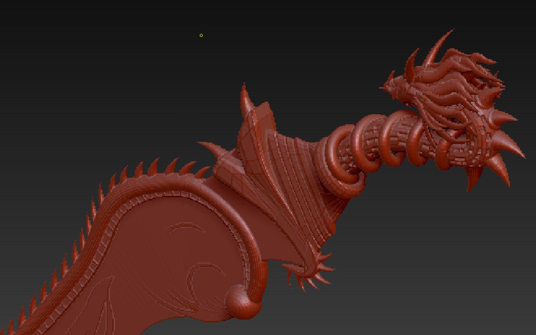 3d Model Fantasy Dragon Sword