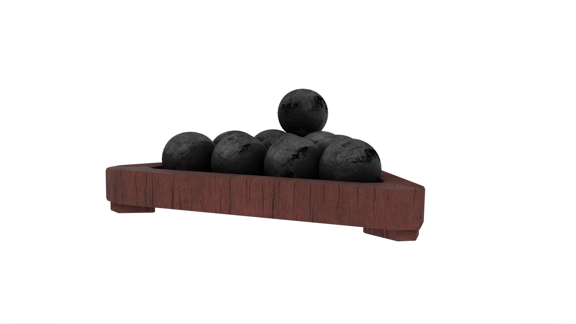 3D Stack Of Cannonballs - TurboSquid 2016921