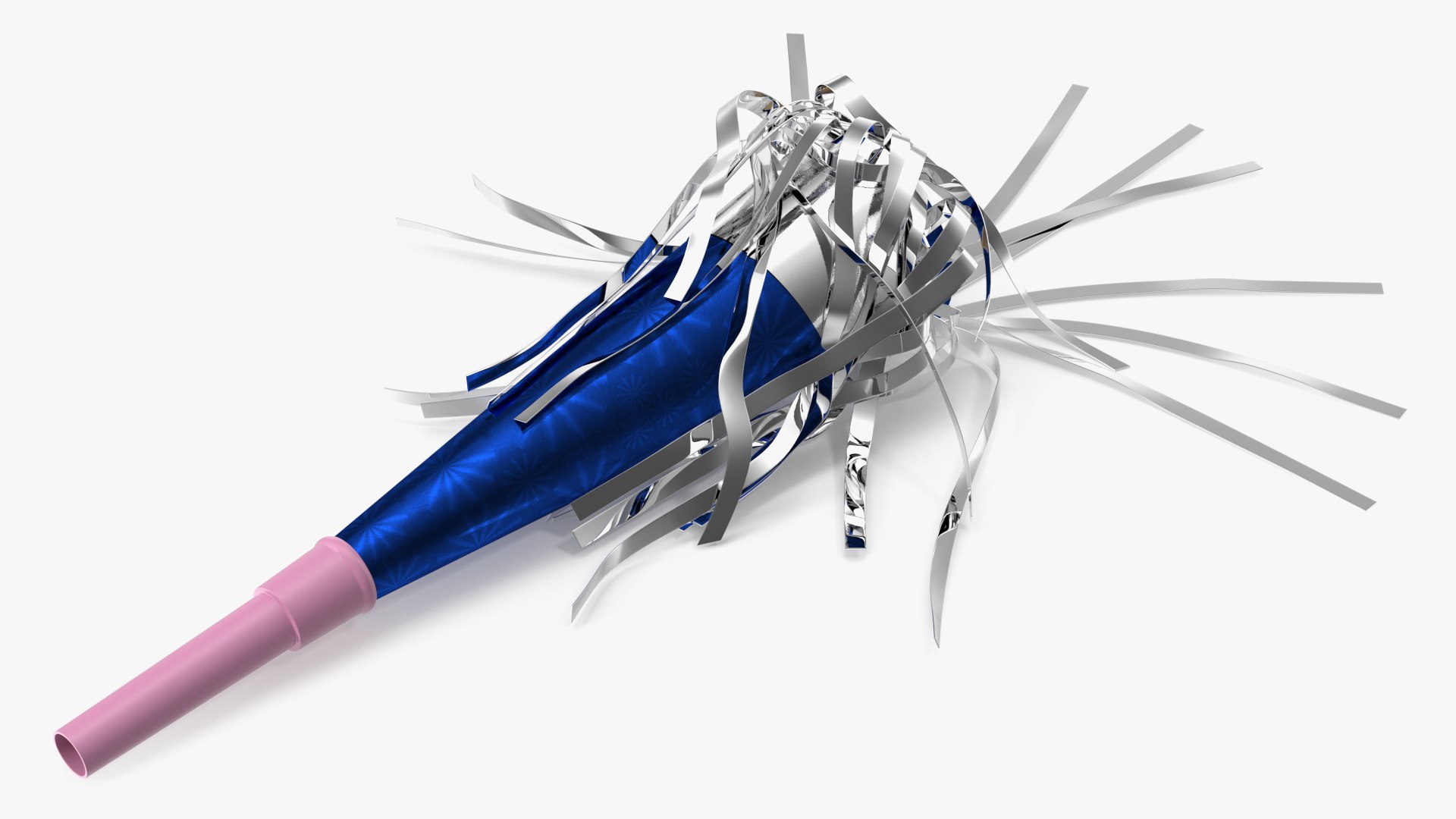 3D Model Blue Party Blower Lying - TurboSquid 2121902