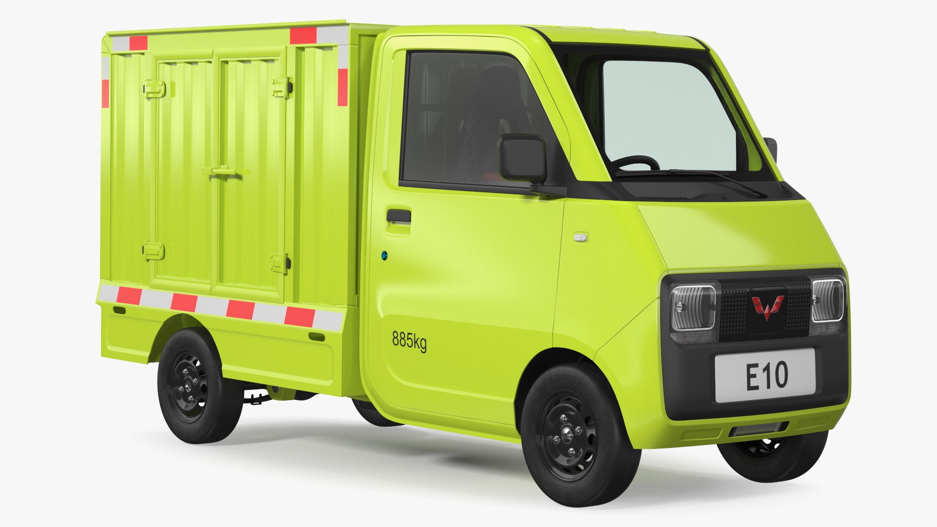 3D Wuling E10 Mini Truck Green Color Rigged - TurboSquid 2155505