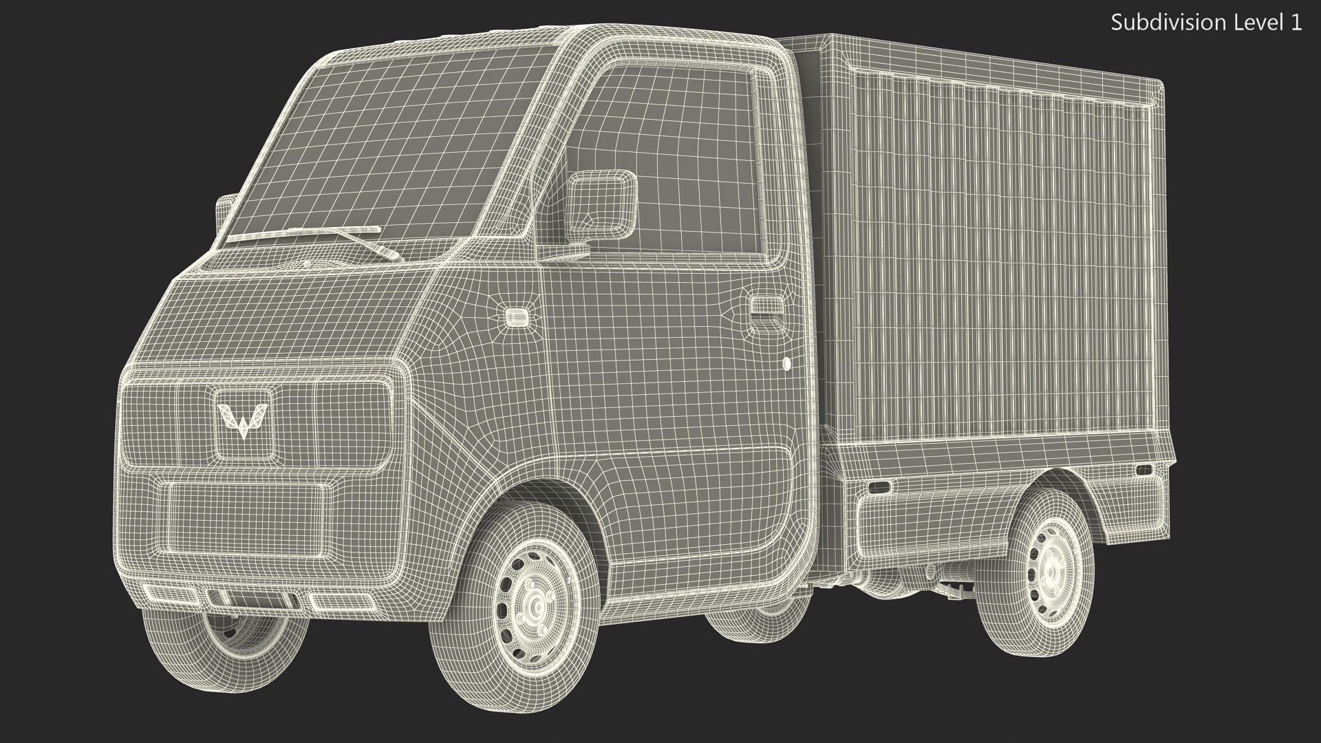 3D Wuling E10 Mini Truck Green Color Rigged - TurboSquid 2155505