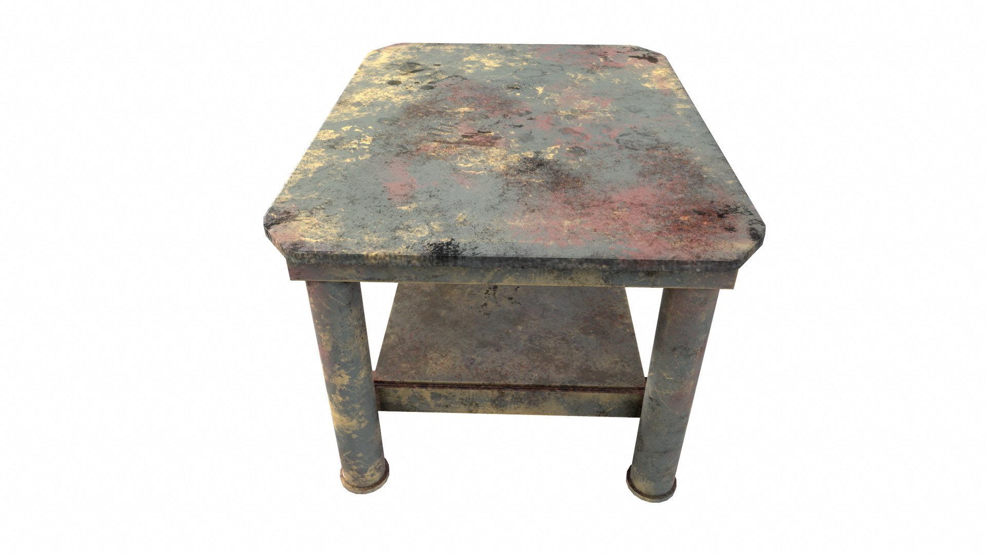 3D Iron Table Workbench Tool Painted Da1 Model - TurboSquid 1965203