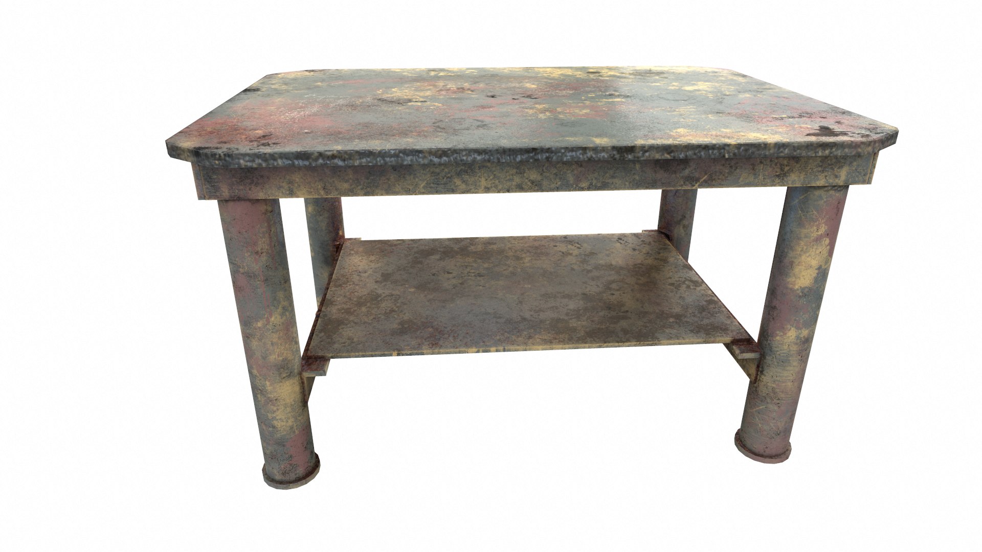 3D Iron Table Workbench Tool Painted Da1 Model - TurboSquid 1965203
