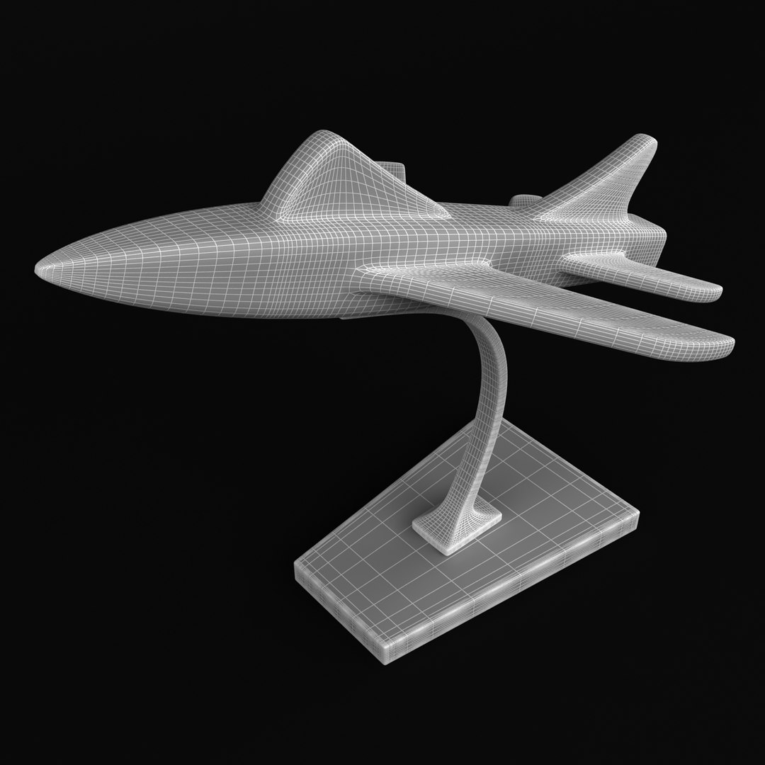 airplane decor plane 3d model