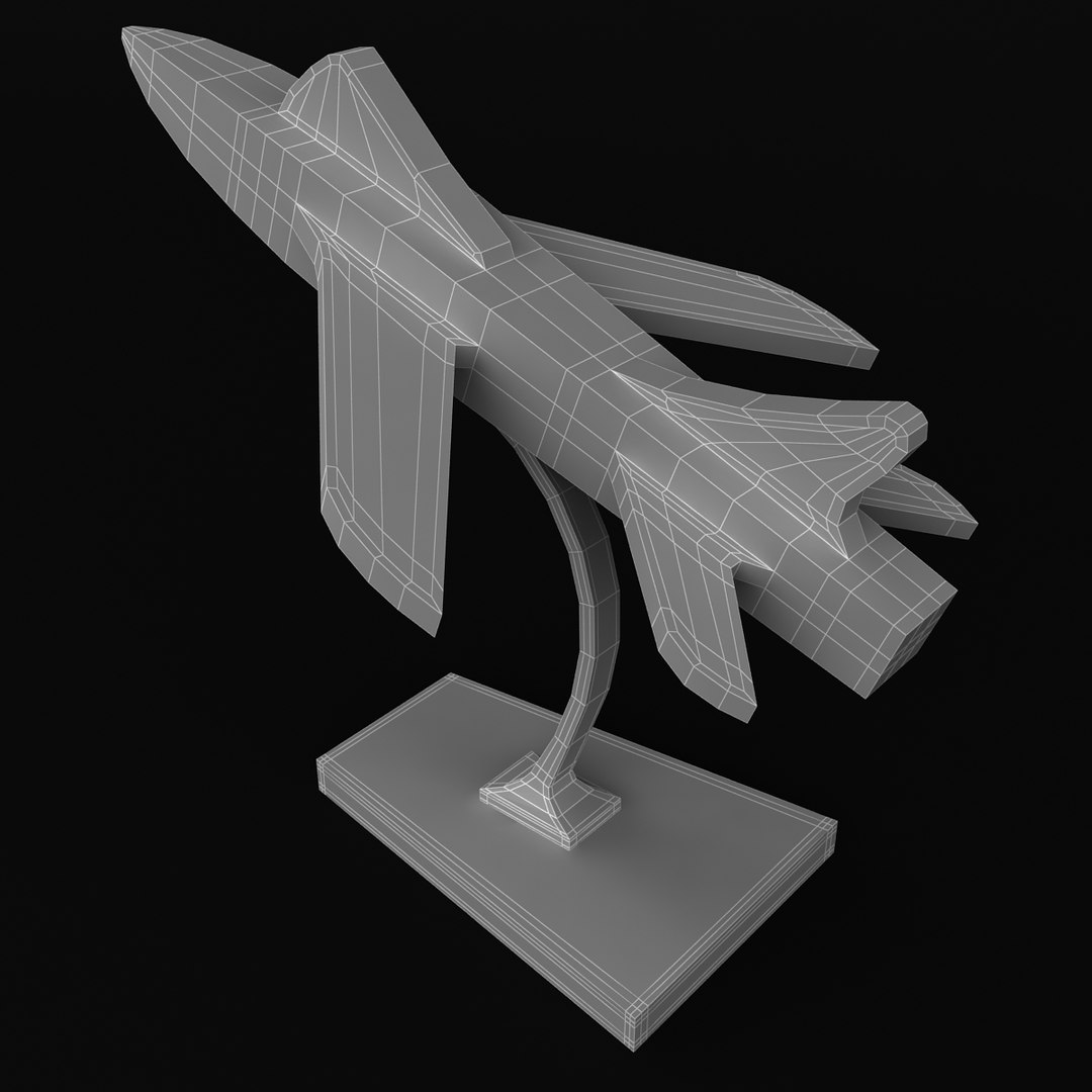 airplane decor plane 3d model