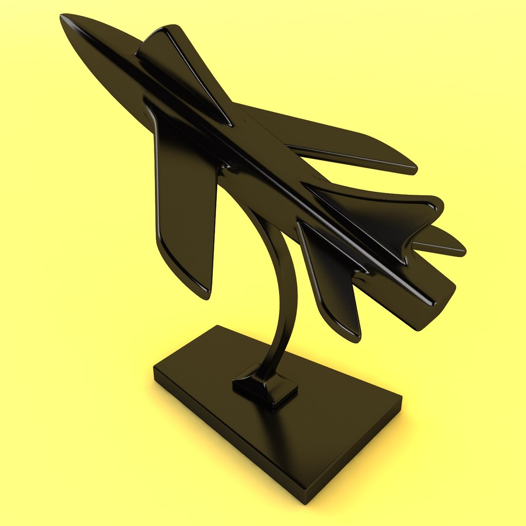 airplane decor plane 3d model