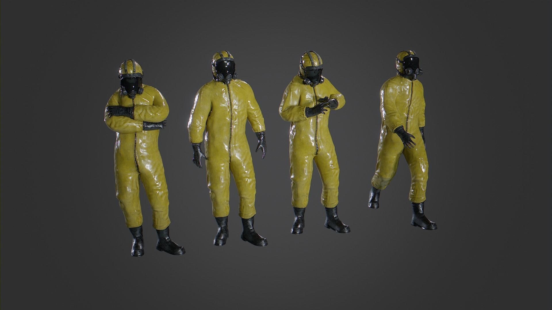 3D Model Man In BioSuit With Poses - TurboSquid 1796358