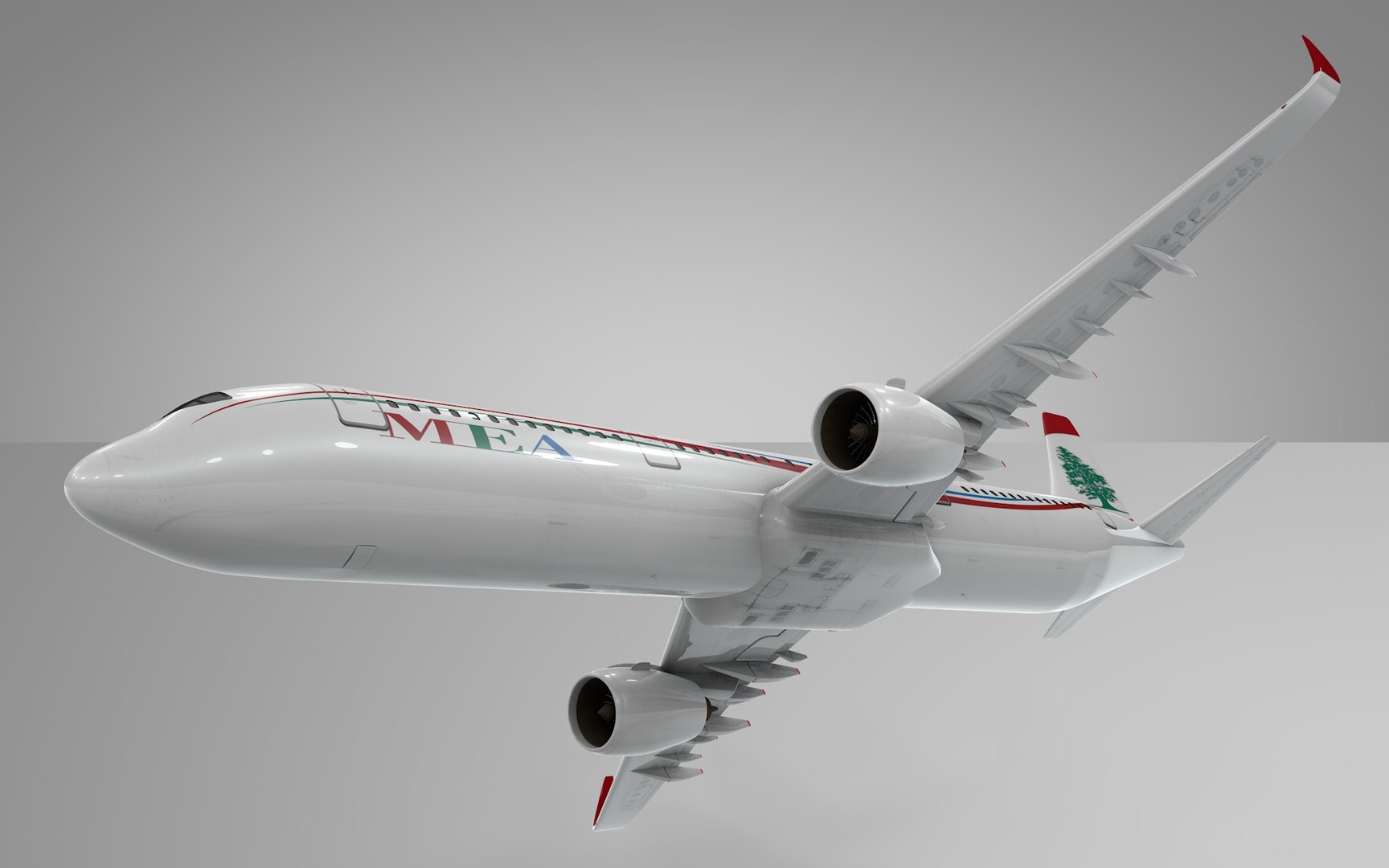 3D a321 neo mea airlines model - TurboSquid 1642101