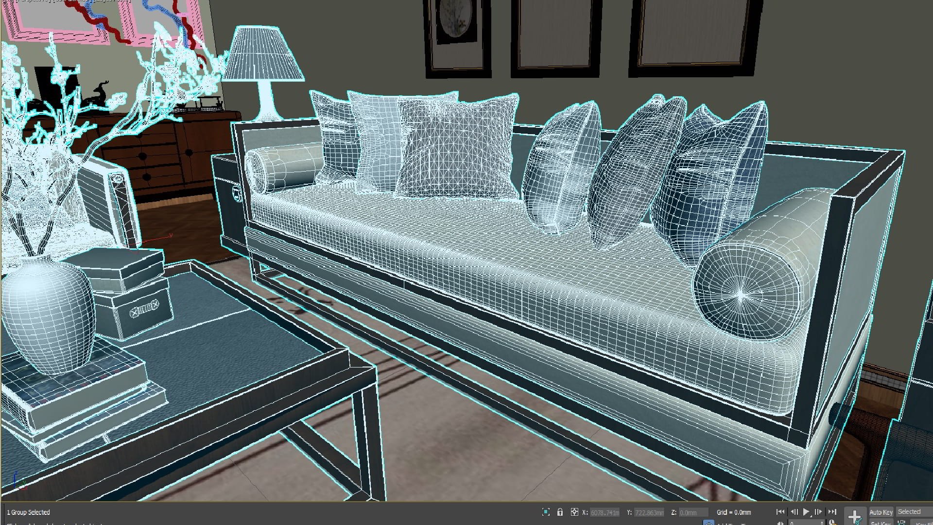 New Chinese Style Living Room 3D Model - TurboSquid 2024037