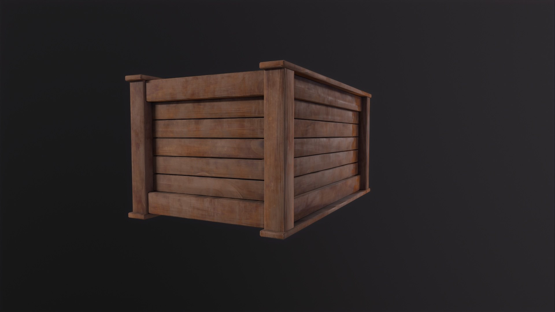 3D Wooden Box Model - TurboSquid 2117946