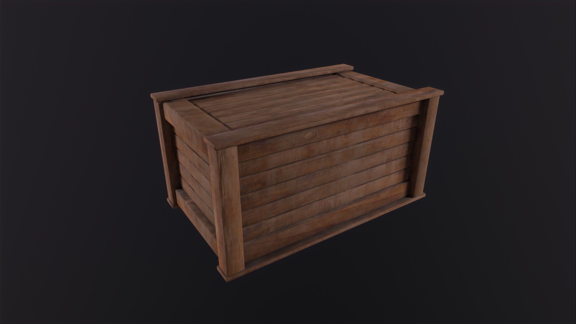 3D Wooden Box Model - TurboSquid 2117946