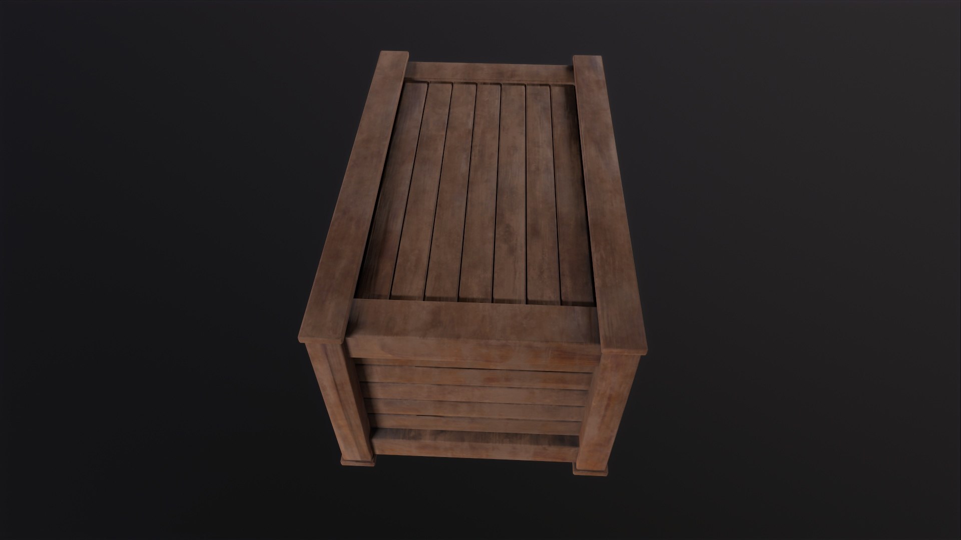 3D Wooden Box Model - TurboSquid 2117946