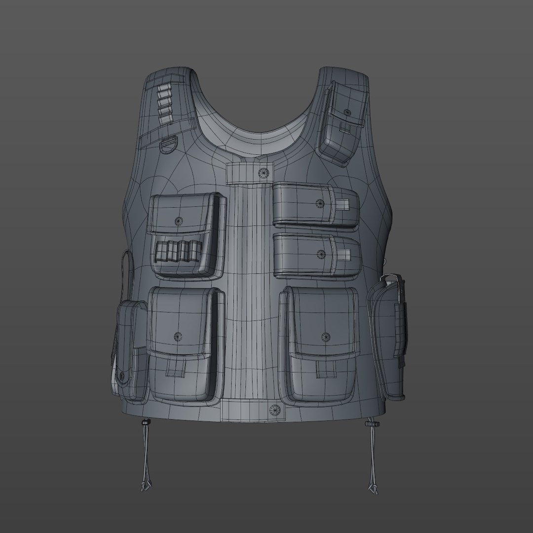 Military Vest 3d Model