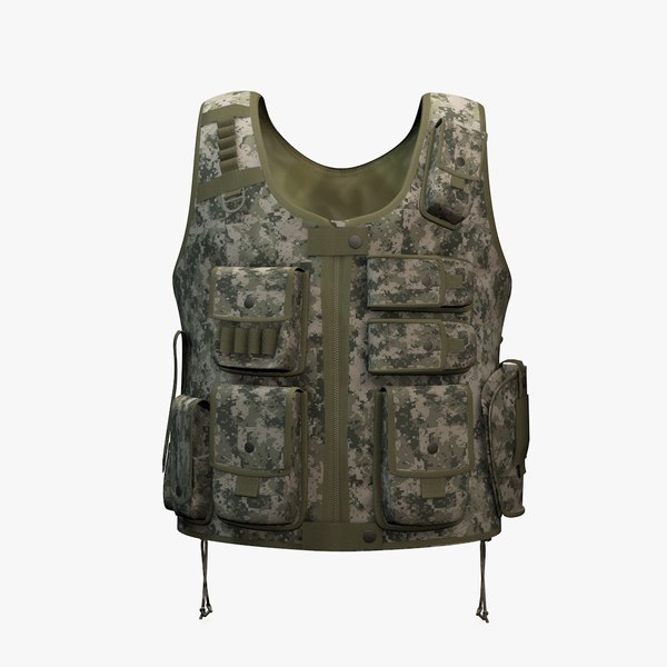 military vest 3d model