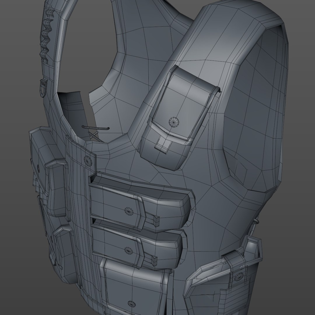 Military Vest 3d Model