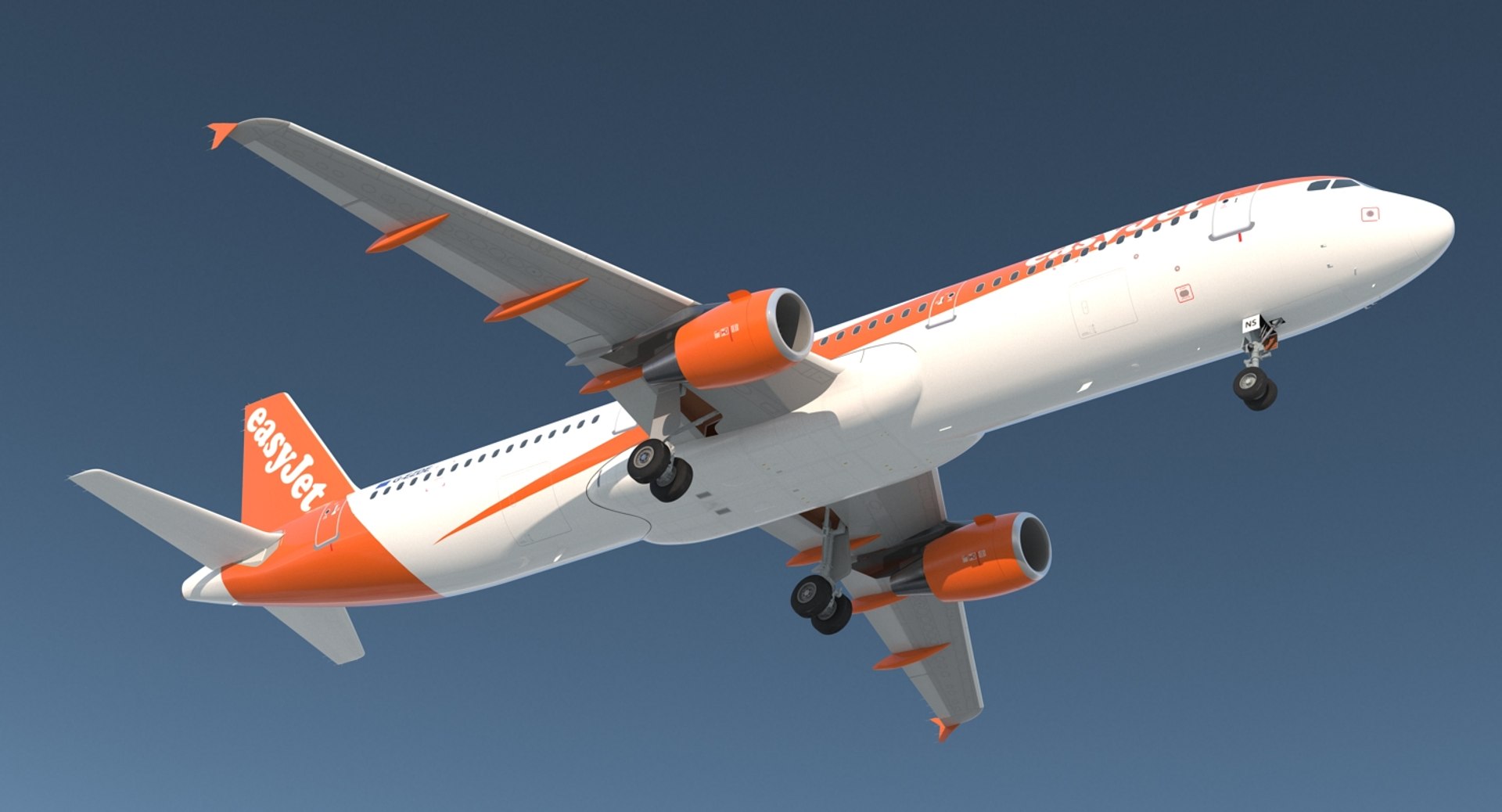 Airbus a321 easyjet airline 3D model - TurboSquid 1273175