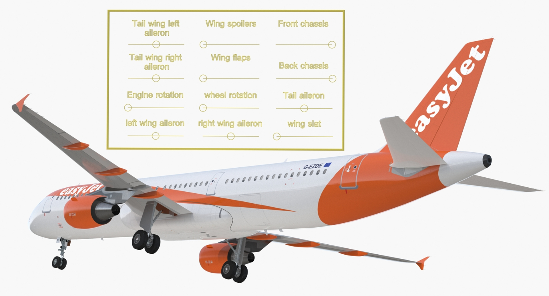 Airbus A321 Easyjet Airline 3D Model - TurboSquid 1273175