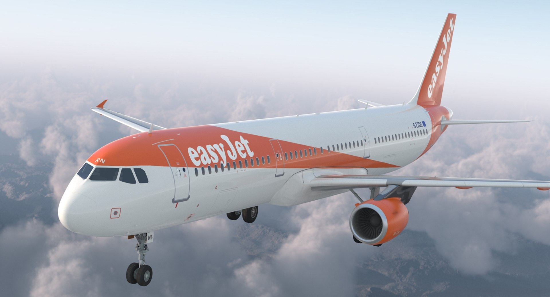 Airbus a321 easyjet airline 3D model - TurboSquid 1273175