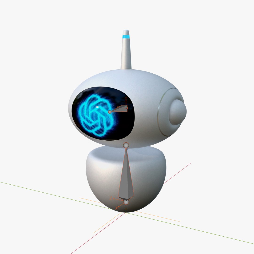 3D Model Chatbot Ai Telegram Bot Mascot - TurboSquid 2331927