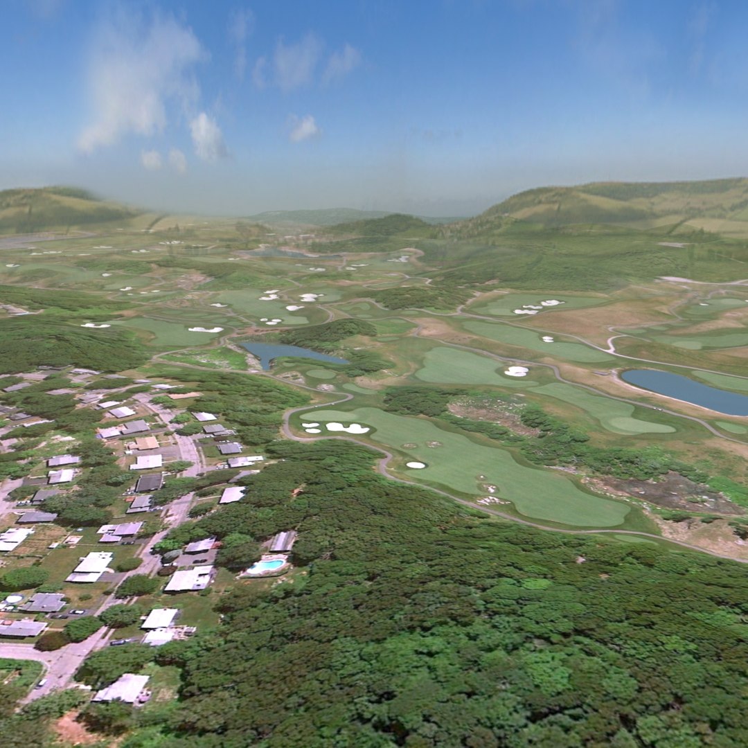 Golf Course Terrain Lightwave 3d Fbx