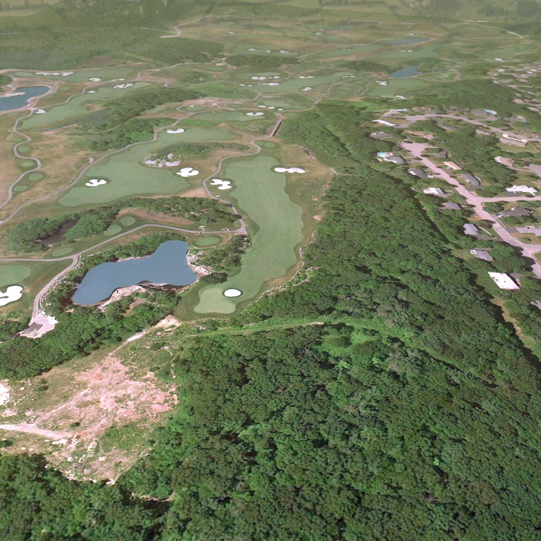 Golf Course Terrain Lightwave 3d Fbx