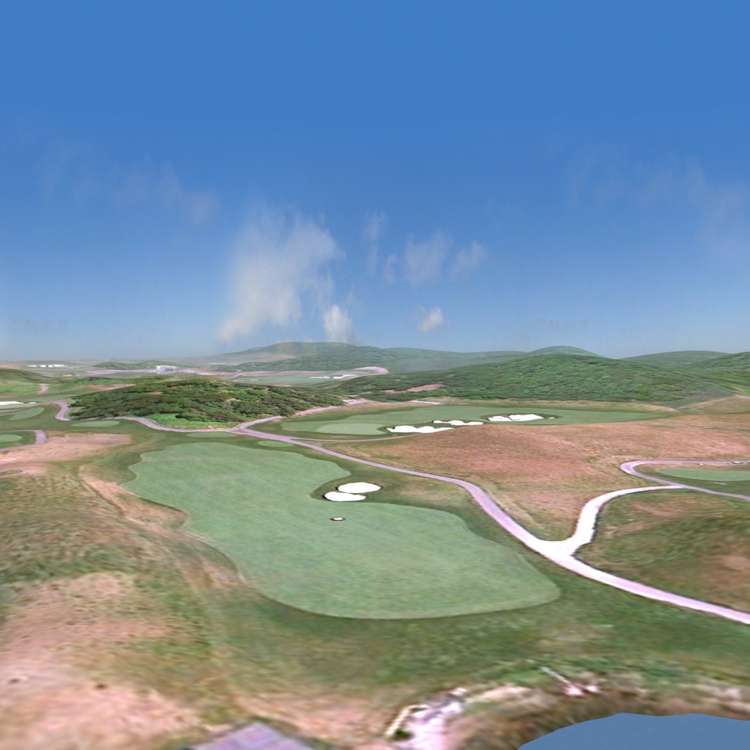 Golf Course Terrain Lightwave 3d Fbx