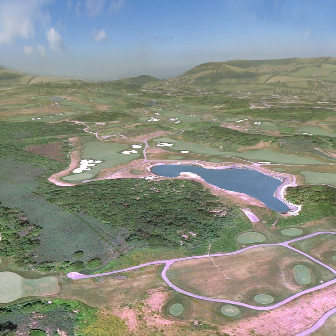 Golf Course Terrain Lightwave 3d Fbx