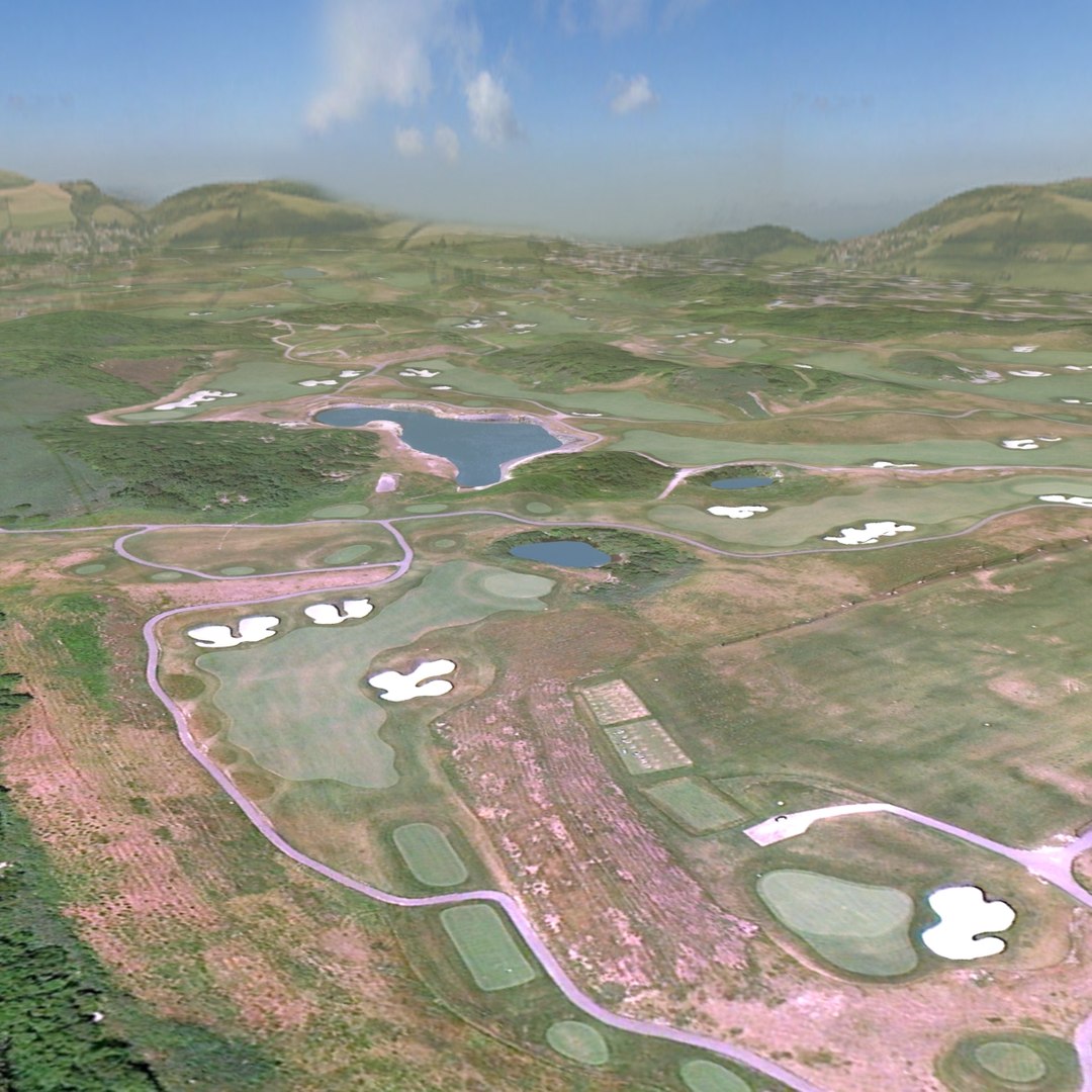 Golf Course Terrain Lightwave 3d Fbx