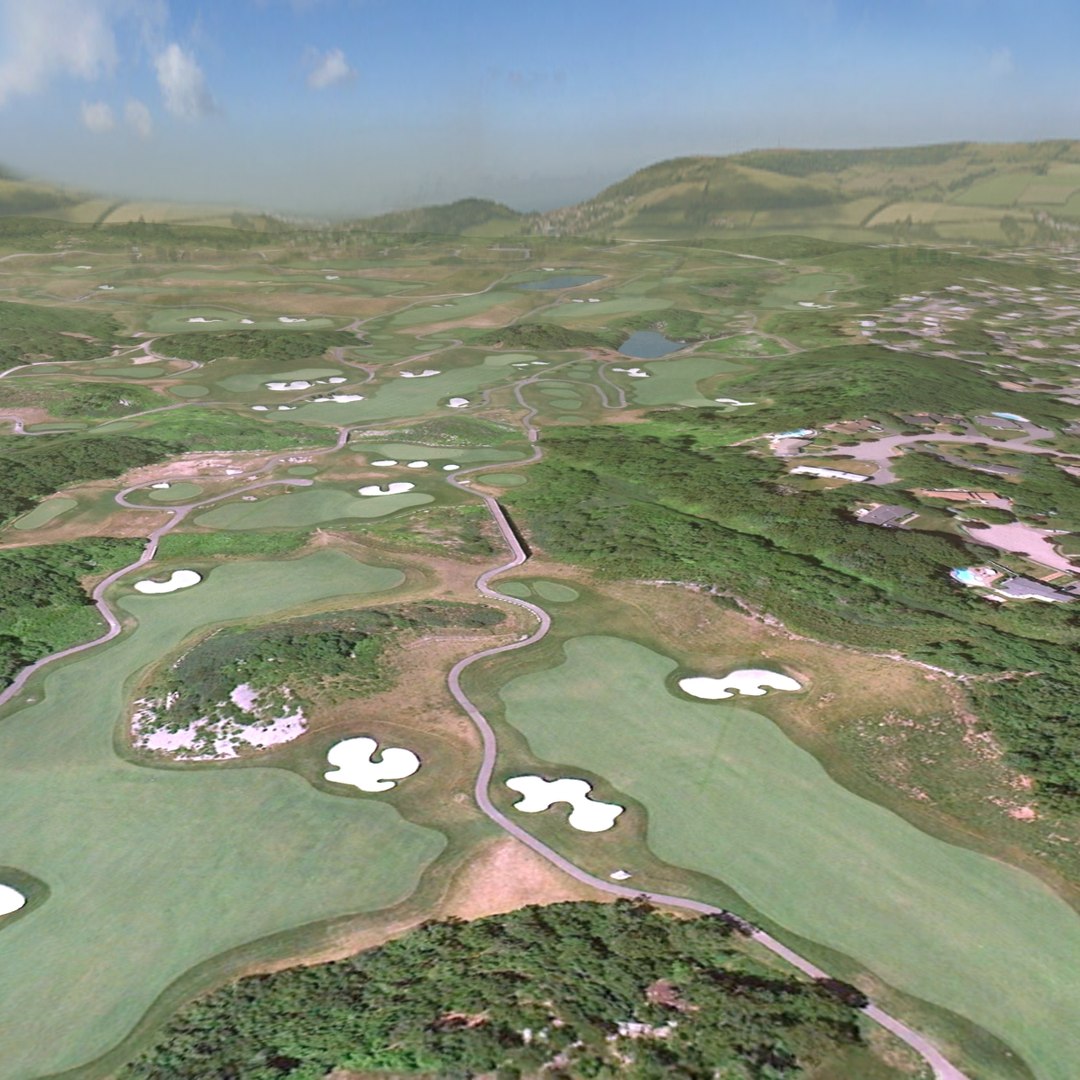 Golf Course Terrain Lightwave 3d Fbx