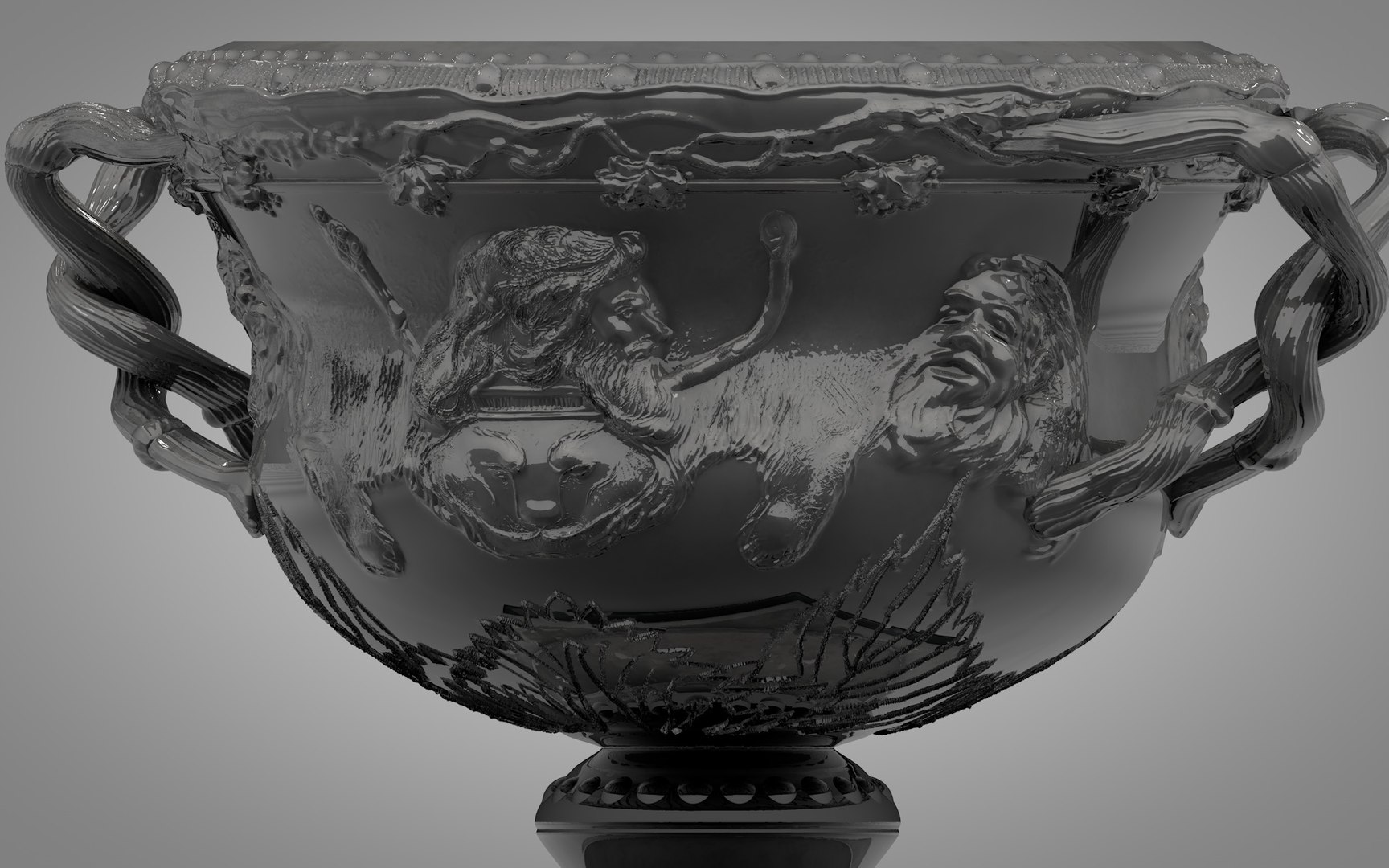 3D Australian Open 2024 Men Singles Trophy Low Poly L2104 Model ...