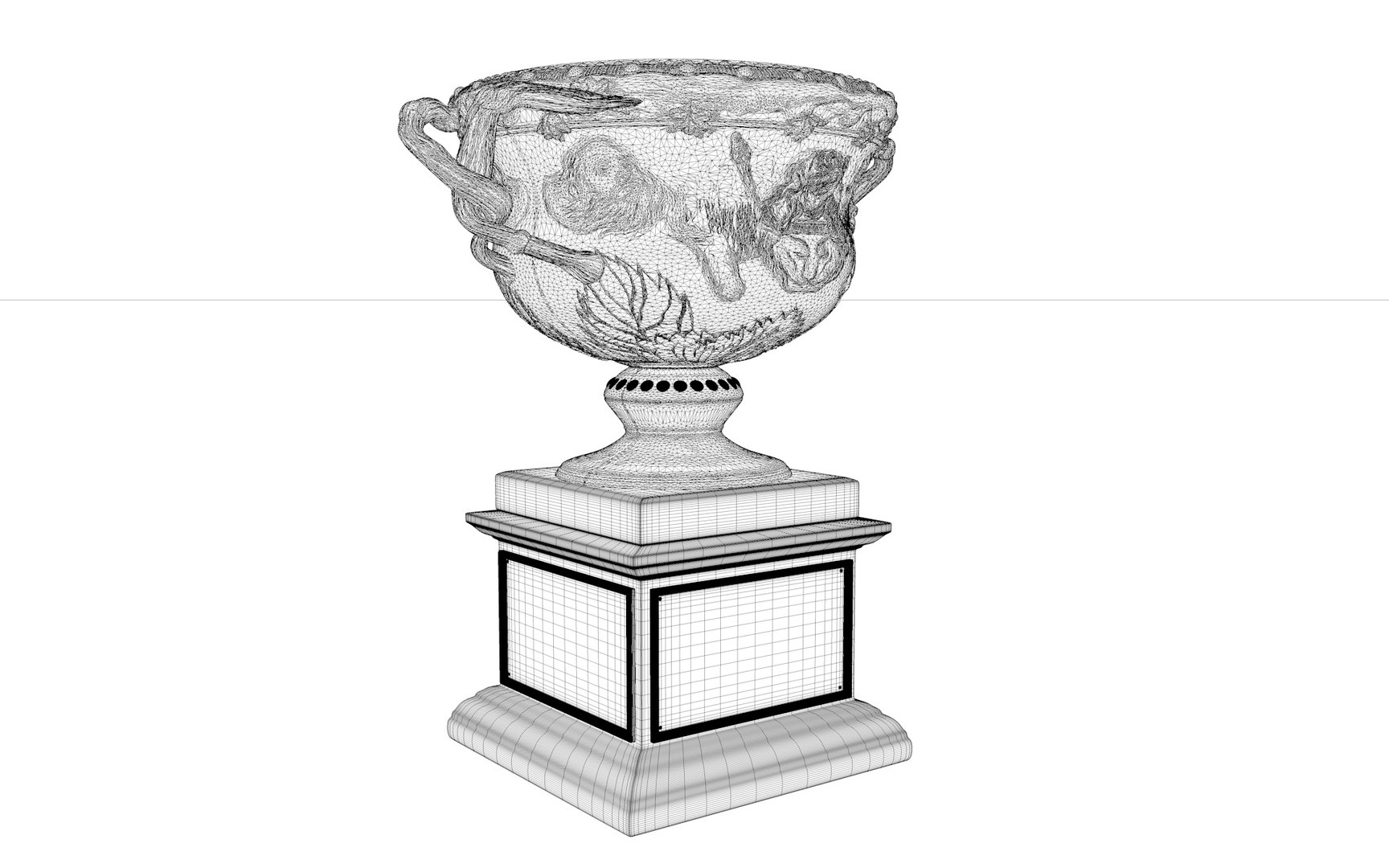 3D Australian Open 2024 Men Singles Trophy Low Poly L2104 Model ...