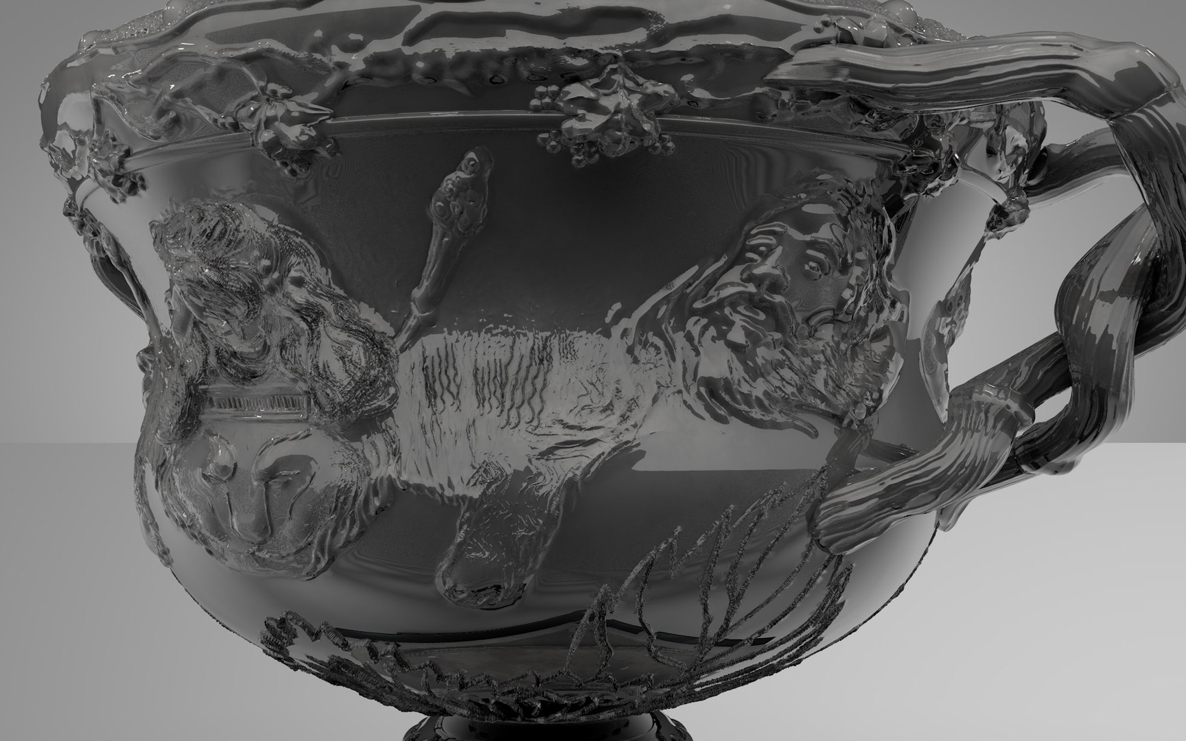 3D Australian Open 2024 Men Singles Trophy Low Poly L2104 Model ...