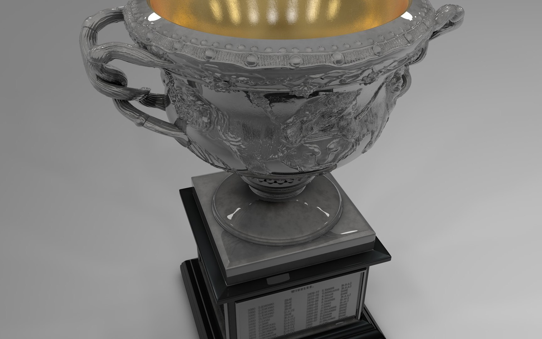 3D Australian Open 2024 Men Singles Trophy Low Poly L2104 Model ...