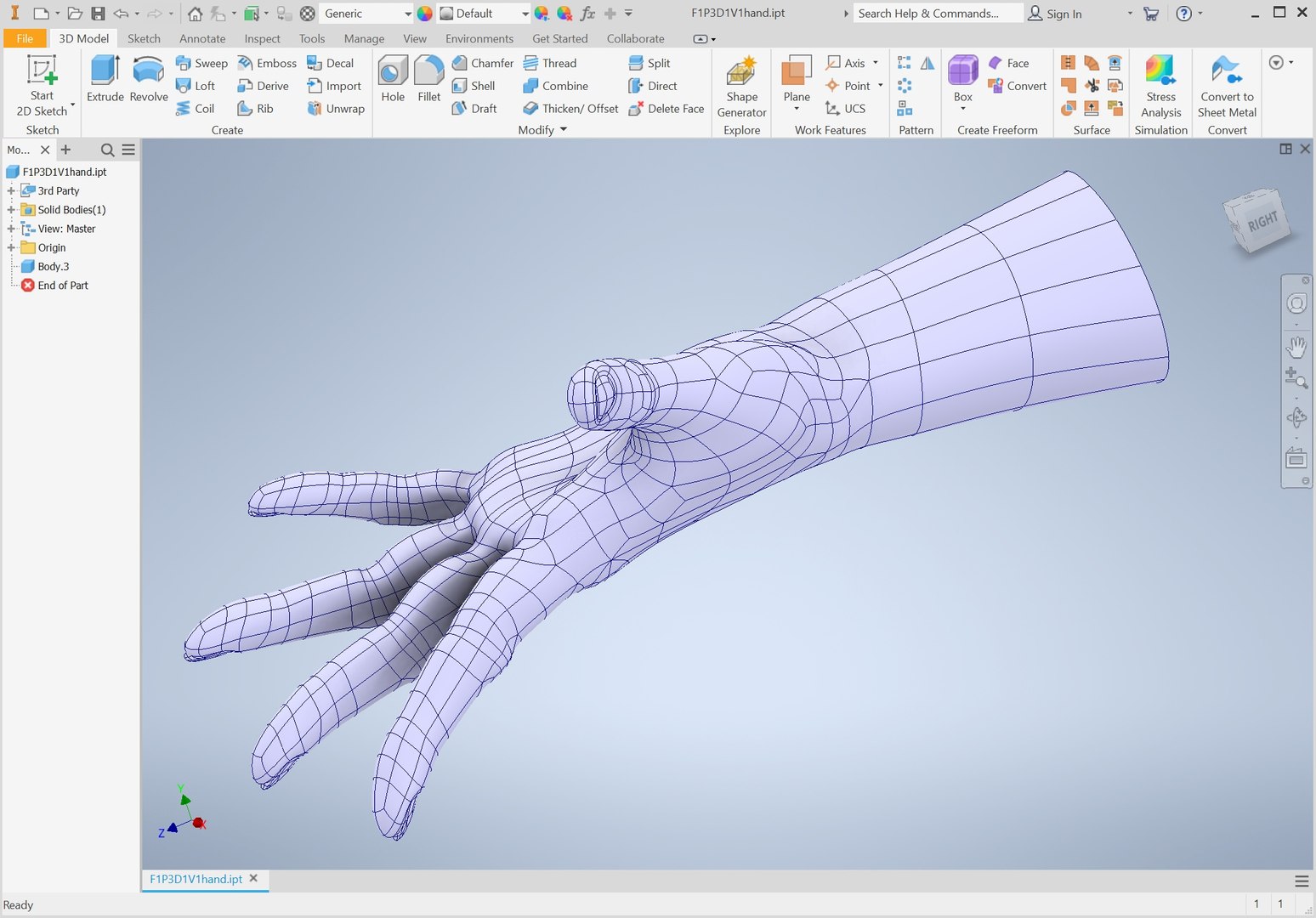 3D Hand Casual Woman F1p3d1v1hand Model - TurboSquid 1636330