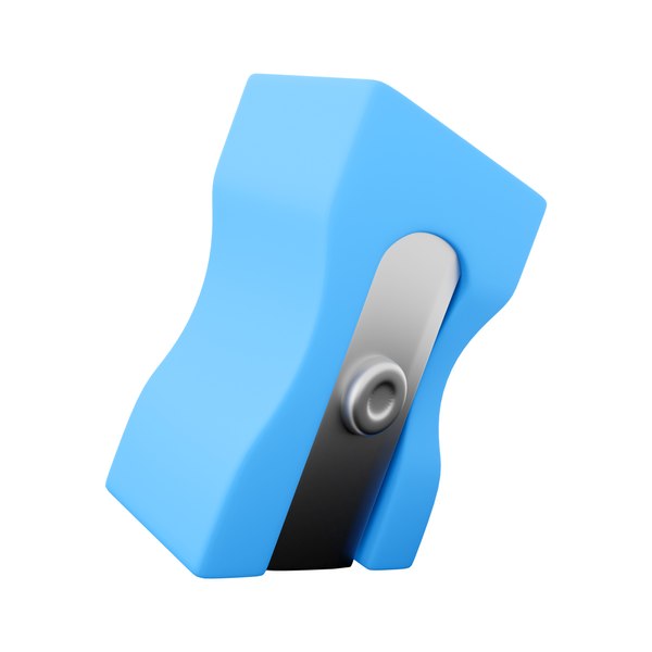 3d blue pencil sharpener icon 3D - TurboSquid 2066043